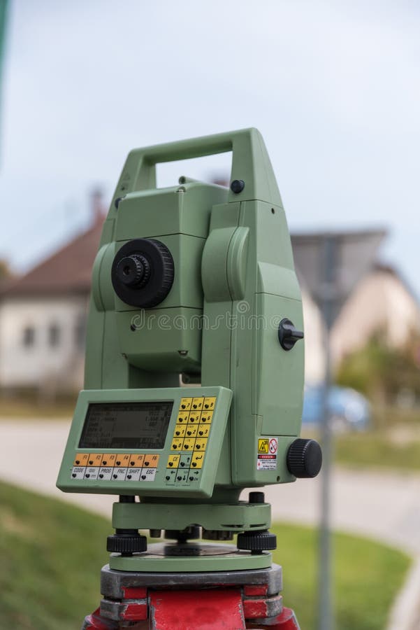 Instrument for Locating and Surveying Stock Image - Image of project ...