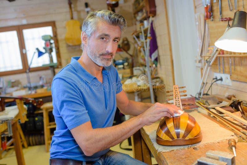 Instrument Maker in Workshop Stock Image - Image of arabic, artistry ...