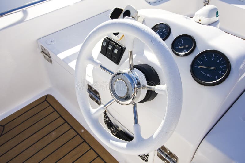Yacht Control Panel and Dashboard Stock Image - Image of cover ...