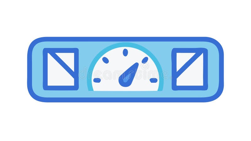Instrument Panel Outline Icon with Gauges for Dashboard, Vector Design ...
