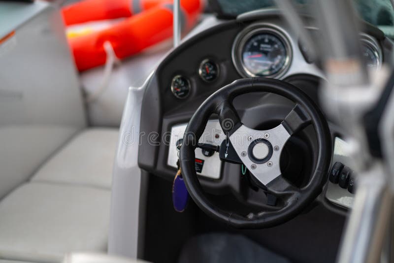 Boat control panel stock photo. Image of cockpit, luxury - 329788830