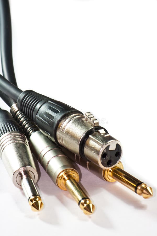 Instrument plugs stock image. Image of electronic, equipment - 13965719