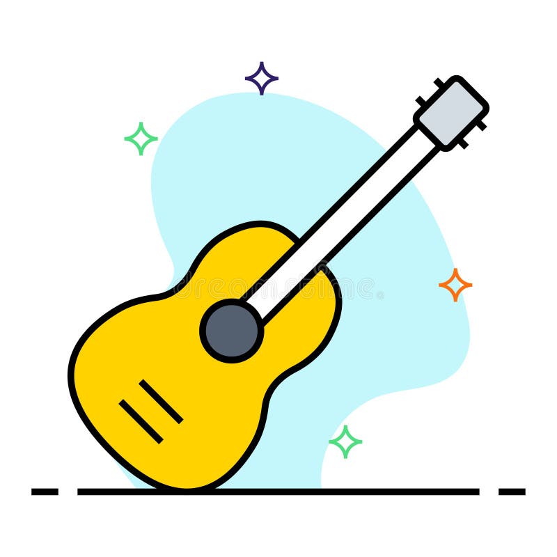 Instrument Reception Vector Color Line Icon Stock Vector - Illustration ...