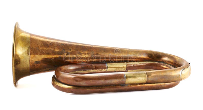 Instrumento Musical Da Trombeta Isolado Foto de Stock - Imagem de ...