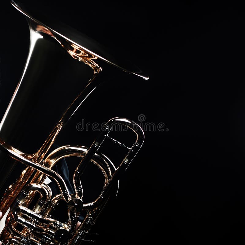 Instrumentos De Bronze Da Tuba Euphonium Foto de Stock - Imagem de ...