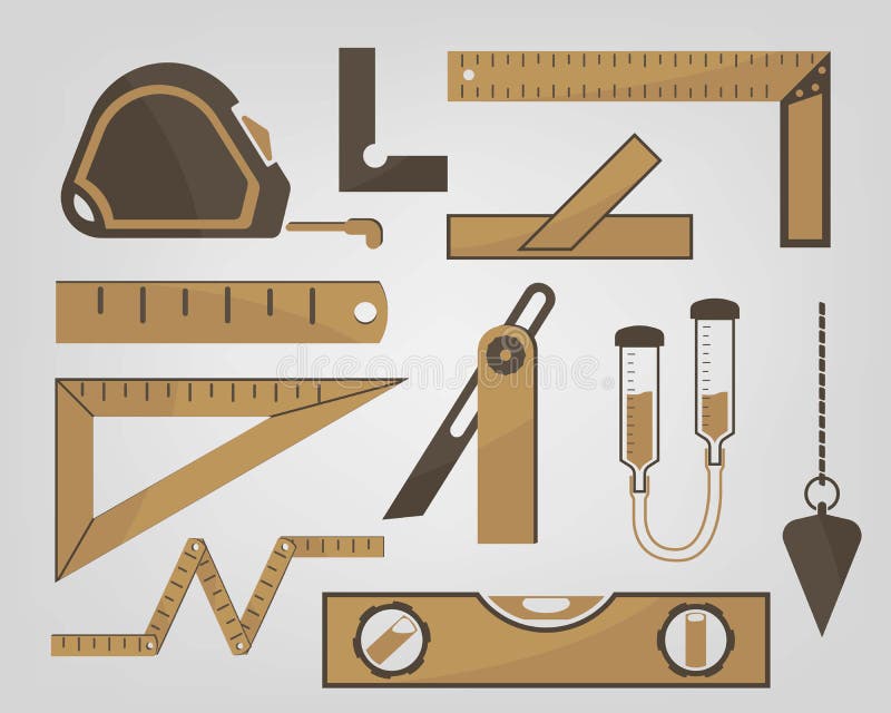 Conjunto De Instrumentos De Medida Para Medir La Temperatura, El Tiempo ...