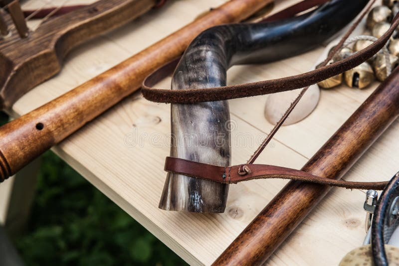 Instrumentos Musicales Antiguos Imagen de archivo - Imagen de antiguo ...
