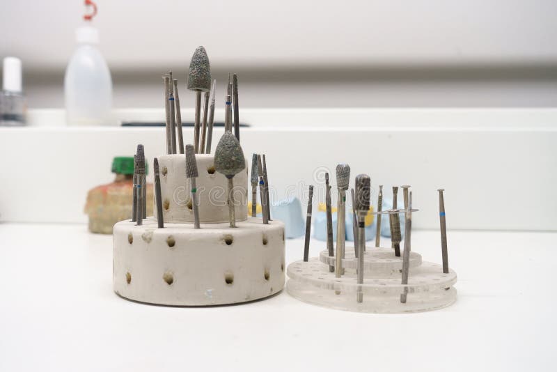 Instruments and Accessories in the Dental Laboratory Stock Photo ...
