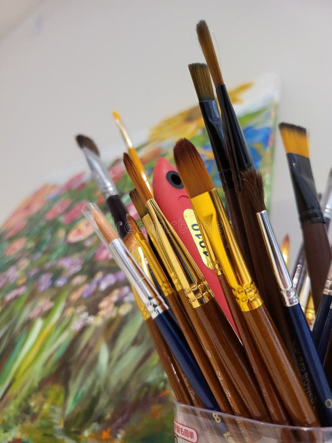 Instruments of art stock photo. Image of artistic, group - 248268066