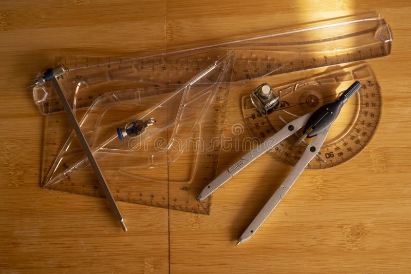 Instruments De Travail D'un Architecte Image stock - Image du projet ...