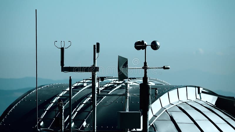 Instruments for Determining Temperature and Wind Speed at a Weather ...