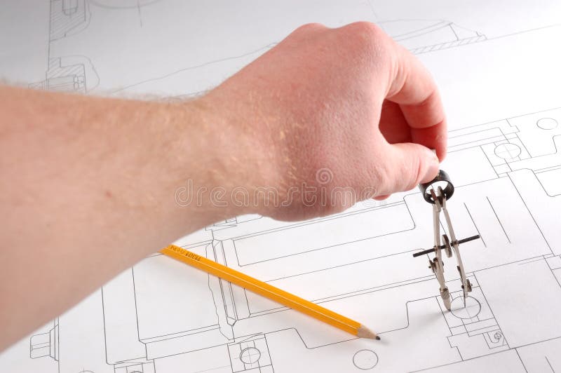 Instruments for drawing stock image. Image of construction - 11999747