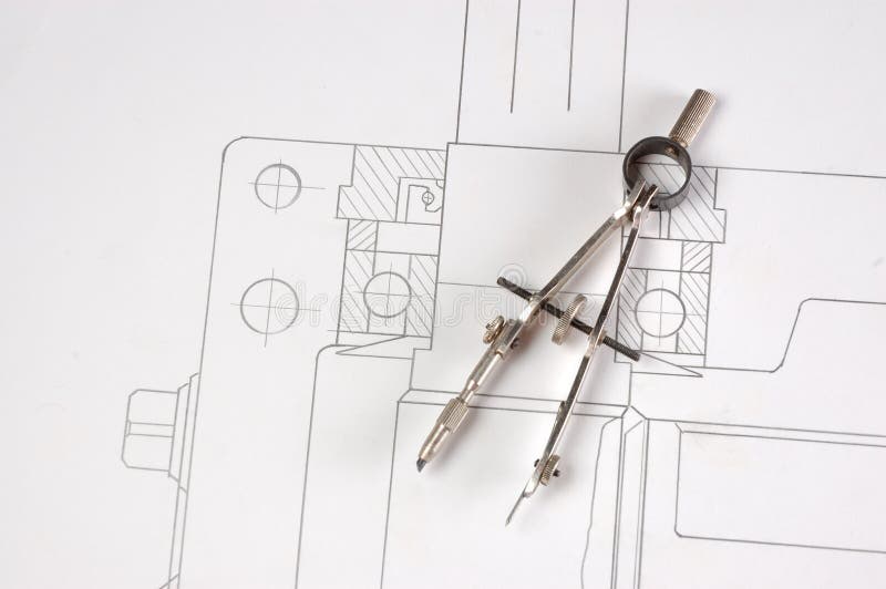 Instruments for drawing stock photo. Image of dimensional - 11999774