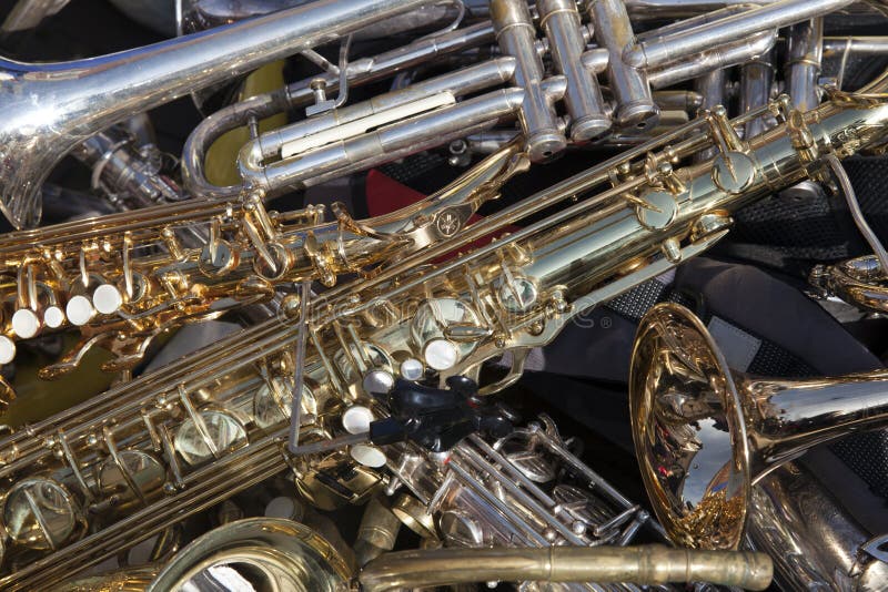 Jazz instruments stock photo. Image of noisy, jazz, rock - 1025756