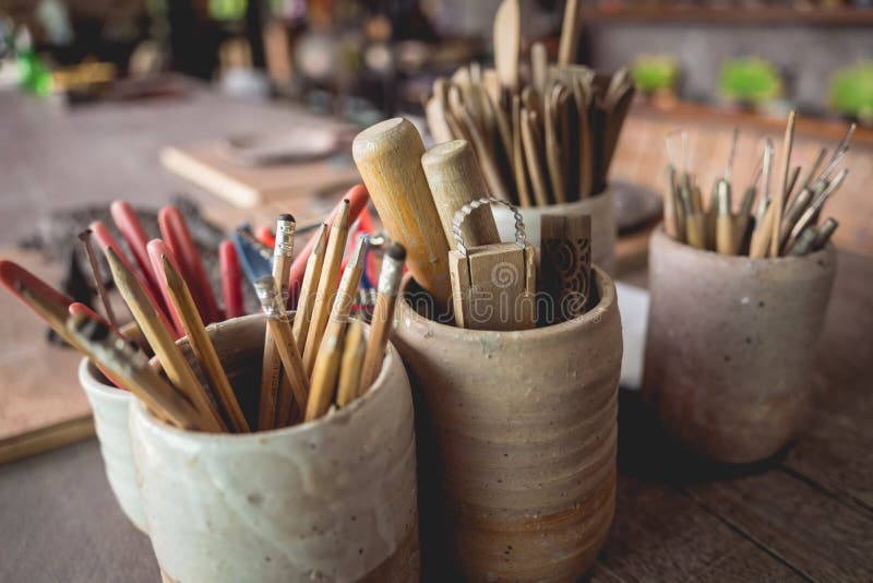 Instruments Kit in a Large Workshop for the Manufacture of Handmade ...