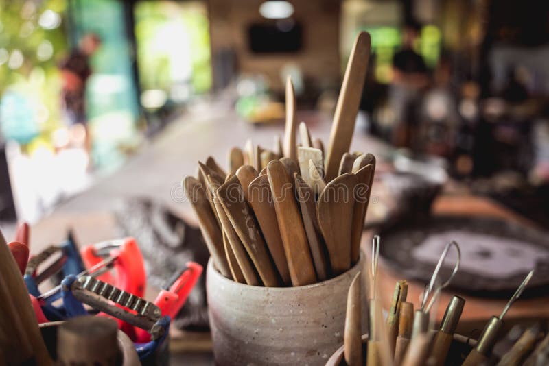 Instruments Kit in a Large Workshop for the Manufacture of Handmade ...