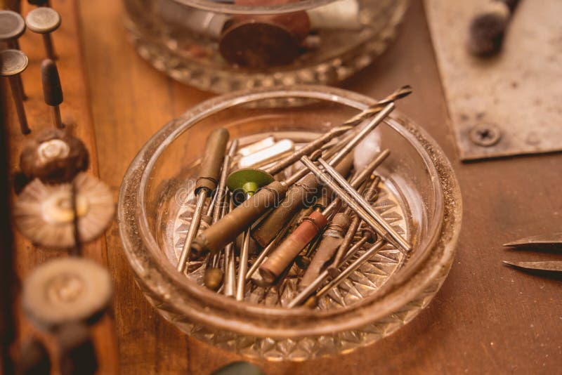 Instruments Kit in a Large Workshop for the Manufacture of Handmade ...