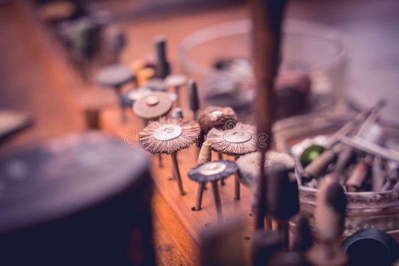 Instruments Kit in a Large Workshop for the Manufacture of Handmade ...