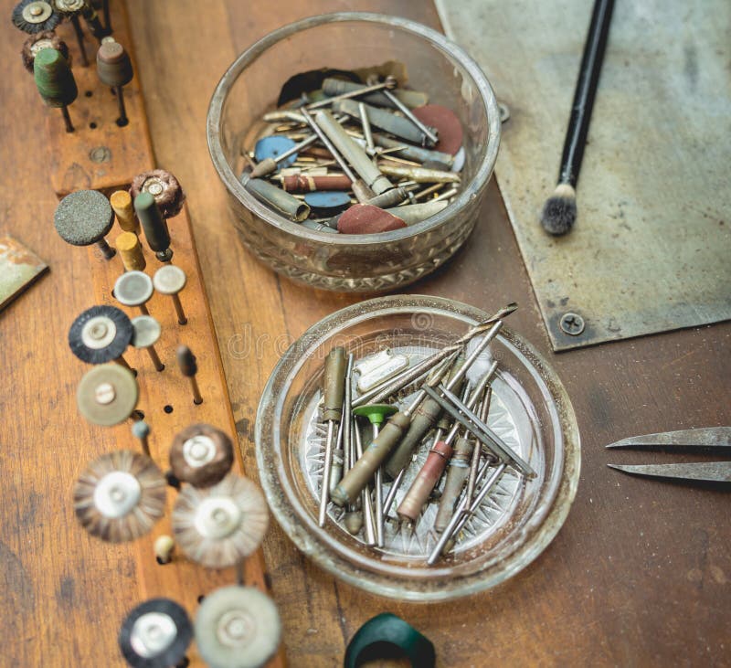 Instruments Kit in a Large Workshop for the Manufacture of Handmade ...