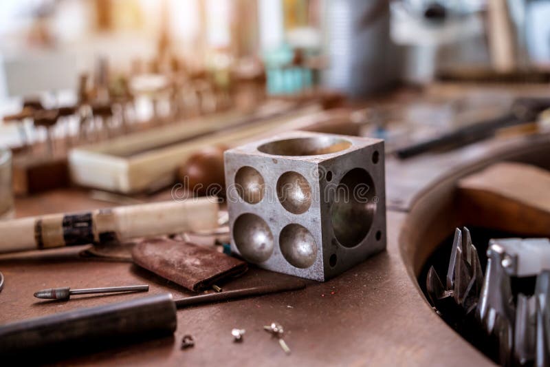 Instruments Kit in a Large Workshop for the Manufacture of Handmade ...