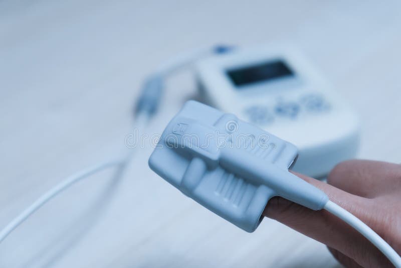 Instruments for Measuring the Oxygen Level in the Blood Stock Photo ...