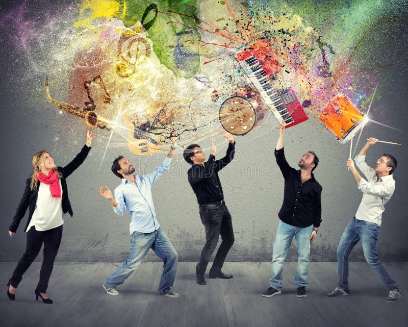 The Instruments of the Musicians Stock Image - Image of percussion ...