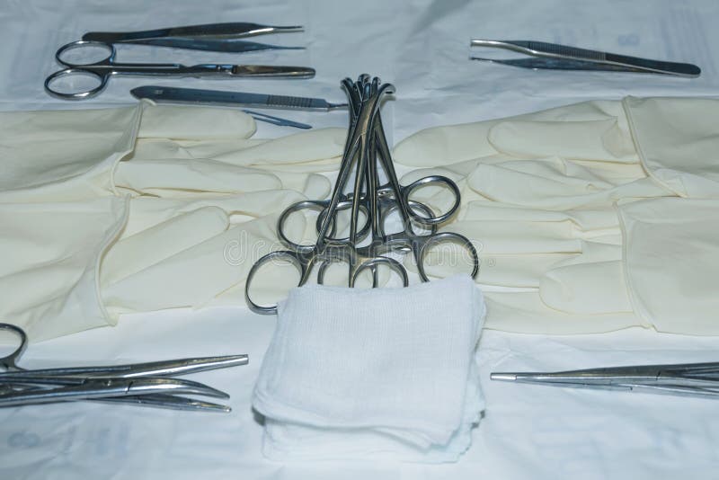 Instruments Used by the Surgeon during Surgery Stock Image - Image of ...