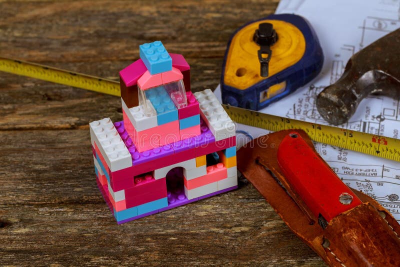 Instruments on the Worktable Engineer Working Table Plan and Blueprint ...