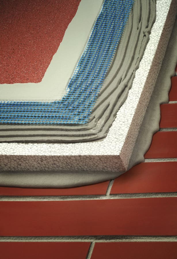 Insulation for Wall Plaster Stock Image - Image of painting, exterior ...