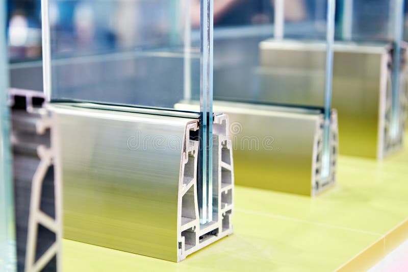 Insulated Double Glazing Cross Section Window and Door Stock Image ...