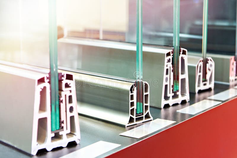 Insulated Double Glazing Cross Section Window and Door Stock Image ...