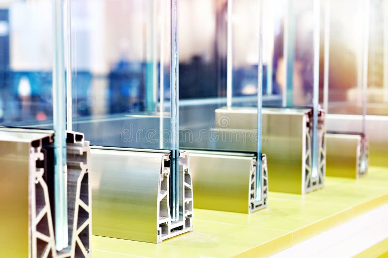 Insulated Double Glazing Cross Section Window and Door Stock Image ...