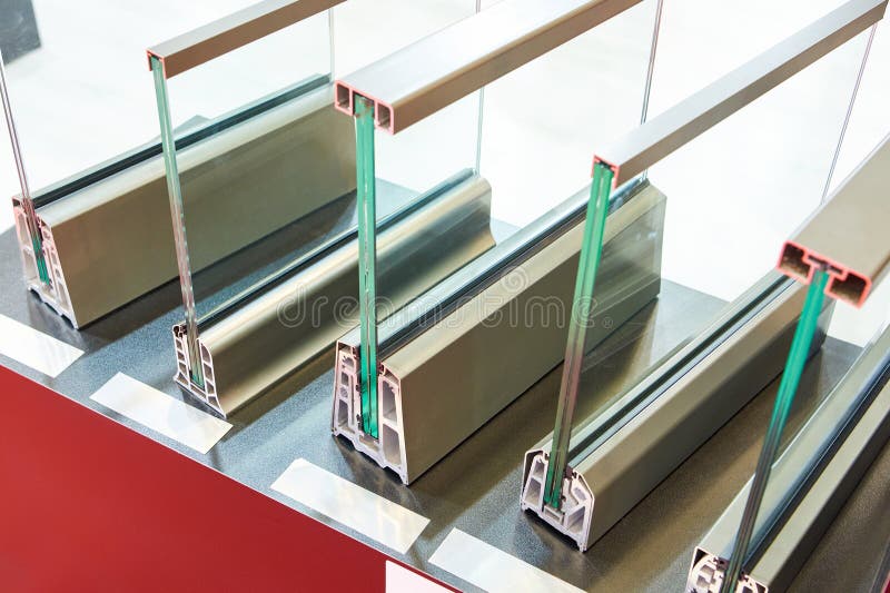 Insulated Double Glazing Cross Section Window and Door Stock Image ...