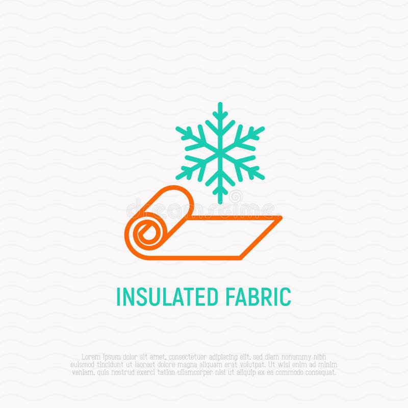 Thermal Insulation Icon with Sun and Snowflake Symbol Stock Vector ...