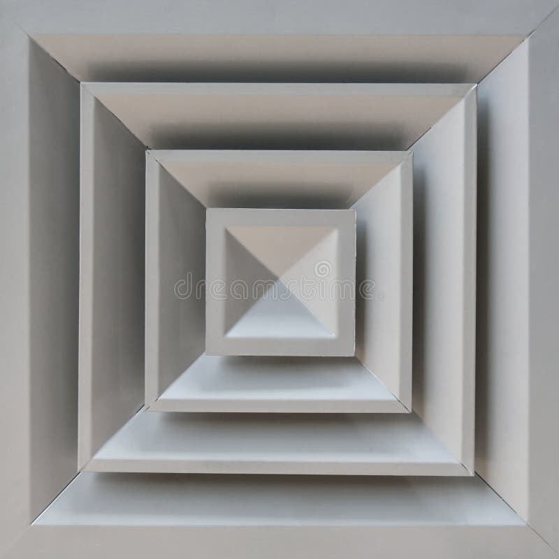 Insulated Ventilation Ceiling Grill Stock Image - Image of hvac ...