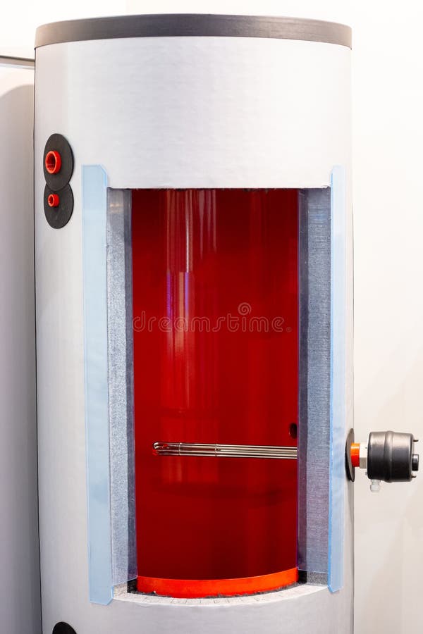 Insulated Water Tank with Heating Element Stock Photo - Image of ...