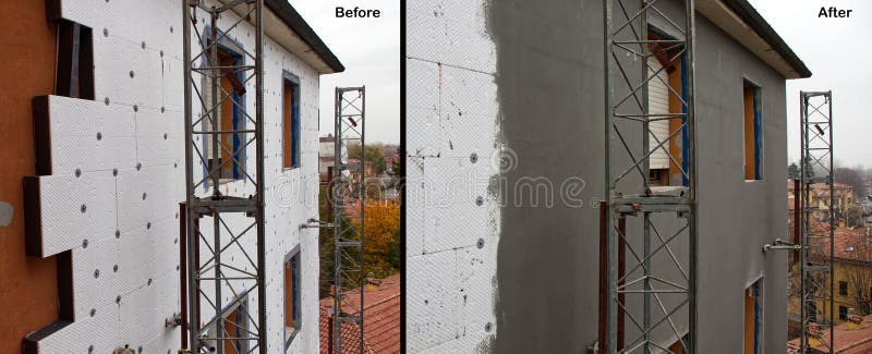 Insulating Panels of Molded Expanded Polystyrene Covered before ...