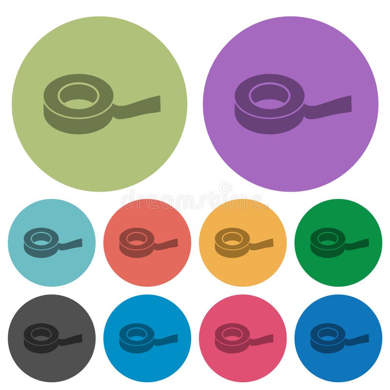 Insulating Tape Square Flat Icons Stock Vector - Illustration of repair, flat: 227867709