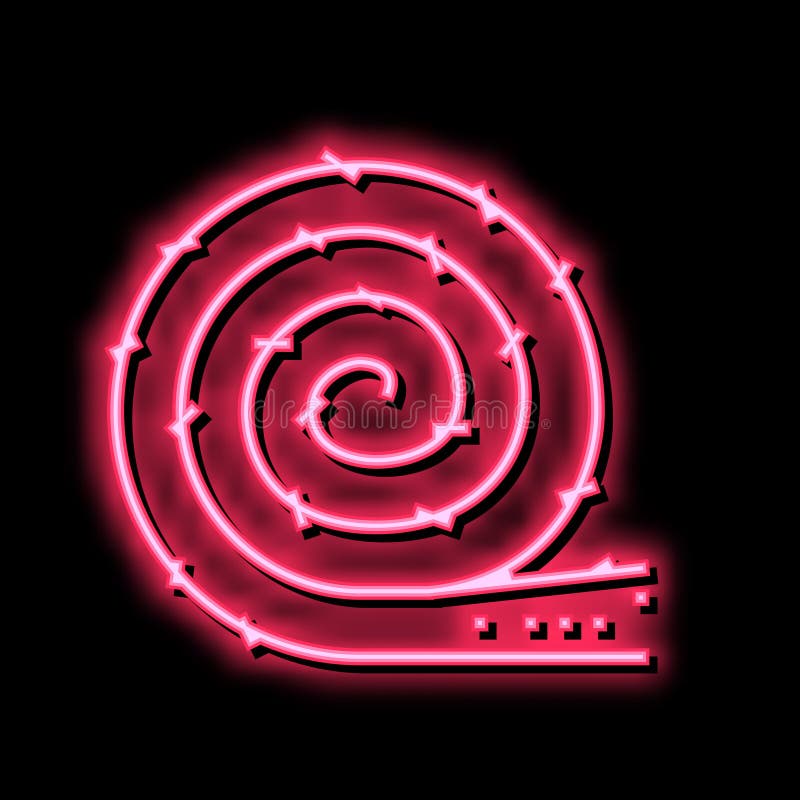 Map Roll Neon Glow Icon Illustration Stock Vector - Illustration of ...