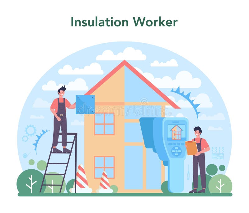House Insulation Cartoon Stock Illustrations – 483 House Insulation ...