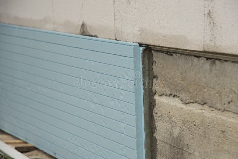 Insulation Extruded Polystyrene Panels Stock Photo - Image of ...
