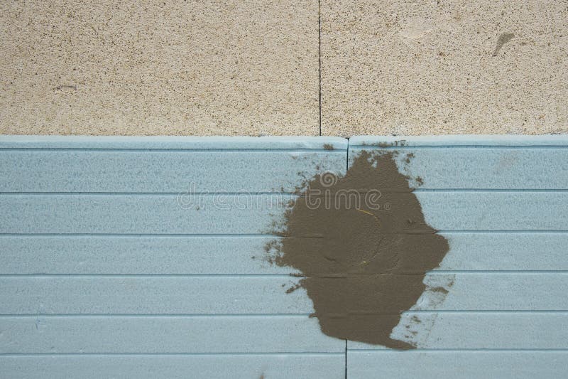 Insulation Extruded Polystyrene Panels Stock Image - Image of install ...