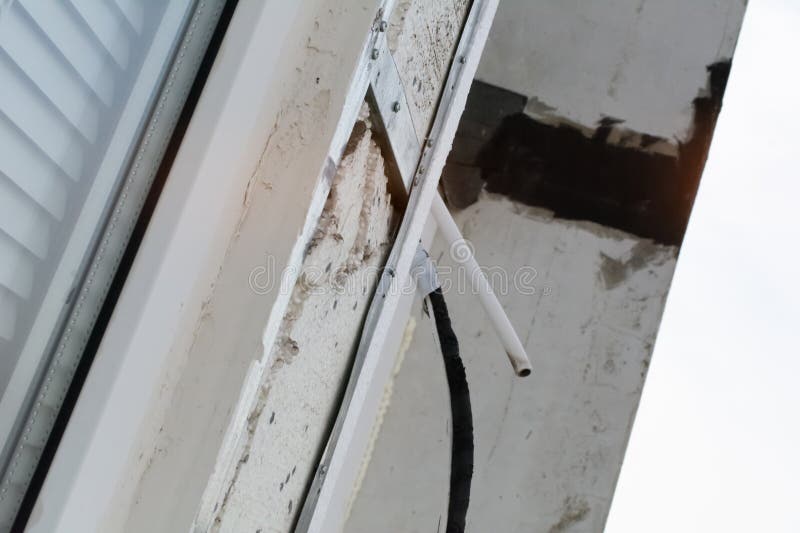 Insulation of the Facade of an Apartment Building. Insulation of the ...