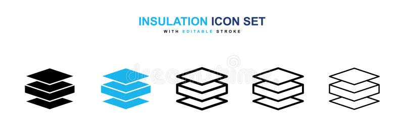 Insulation icon vector stock vector. Illustration of home - 348441677
