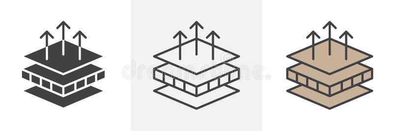 Insulation icon vector stock vector. Illustration of home - 348468835