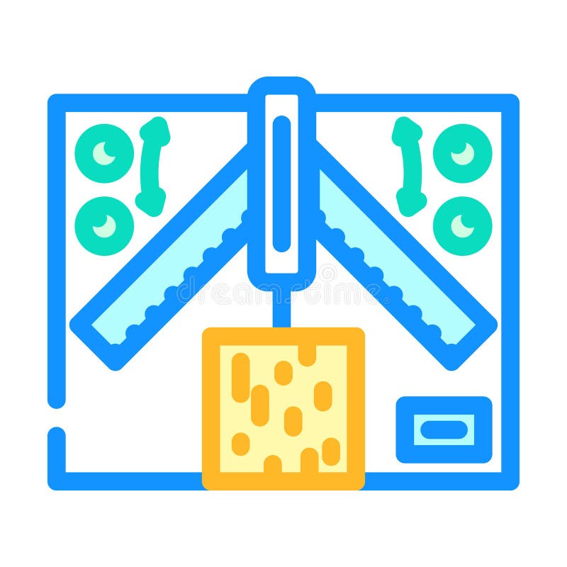 Insulation Installation Frame House Color Icon Vector Illustration ...