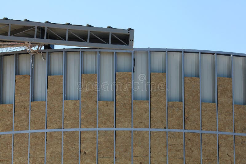 Insulation Project with Rock Wool Stock Photo - Image of roof, frame ...
