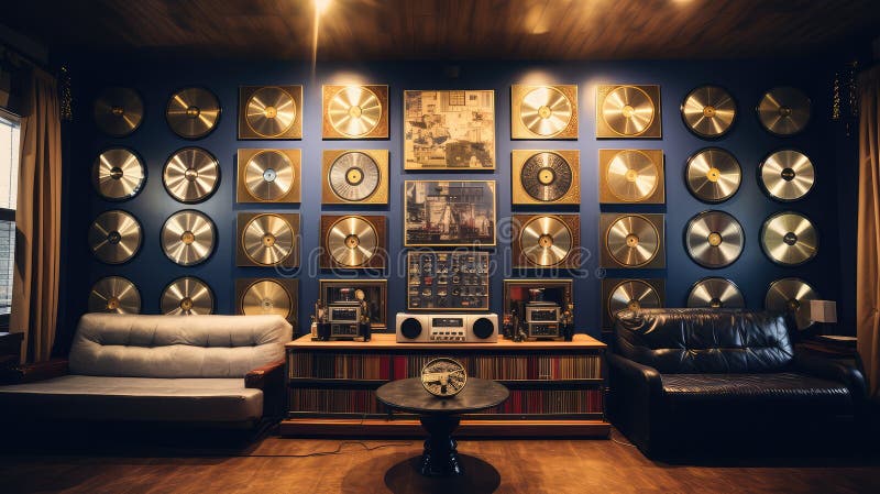 Insulation Recording Studio Wall Stock Illustration - Illustration of ...