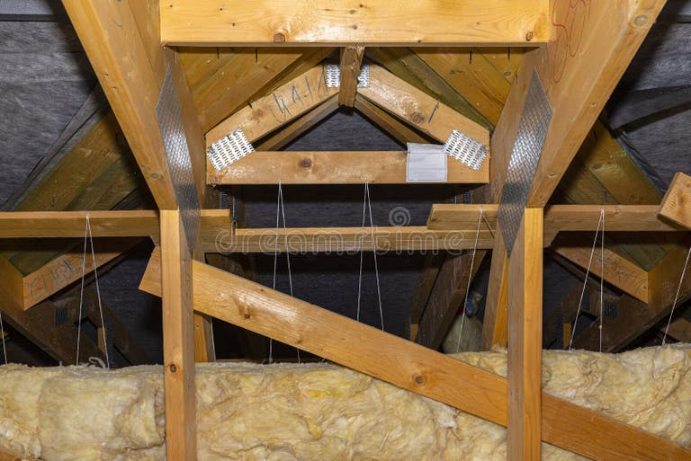 Insulation of Walls and Ceiling in the Attic Made of Mineral Wool ...