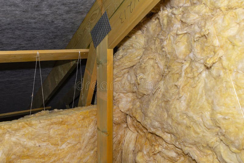 Insulation of Walls and Ceiling in the Attic Made of Mineral Wool ...